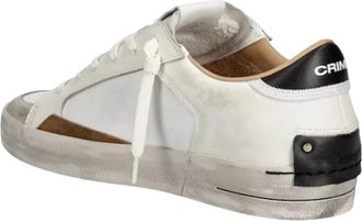 Crime London Sk8 Deluxe Baskets - Homme - Chaussures - Blanc - Taille: 41 EU