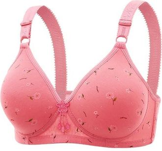 Generic D&eacute;bardeur pour femme - Bretelles r&eacute;glables - Couverture compl&egrave;te - Soutien-gorge confortable sans armatures - Soutien-gorge sans armatures, Rouge past