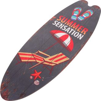 Artibetter Tropisches Surfbrett Holz Wandschild Stranddekor Aus Holz Ozean Motiv Wanddekoration F&uuml;r Bar Badezimmer Wohnzimmer