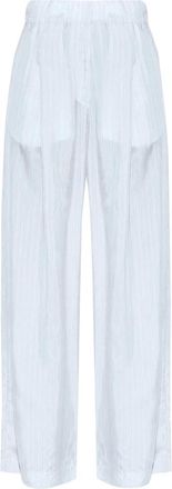 Dries Van Noten Femme, Pantalons, Bleu, Taille: 36 FR Wide Pantalons
