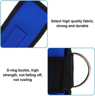 Generic Kn&ouml;chelriemen f&uuml;r das Beinkrafttraining. Bequeme Power-Straps Zur Fitness- und Leistungssteigerung (Blue)