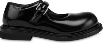 Moschino mocassins en cuir verni - Noir