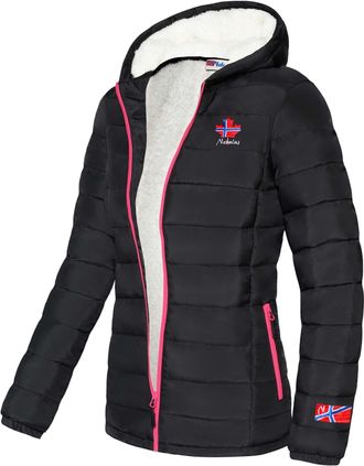 Nebulus Damen Jacke GLOWFUR, warme Outdoorjacke, praktische & vielseitige Übergangs- & Winterjacke, schwarz - XXL/44