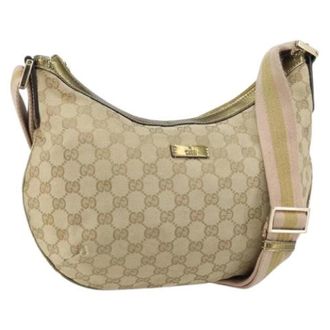 Gucci Sac bandouli&egrave;re en toile Pre-owned - Femme - Pre-owned - Beige - Taille: ONE Size