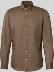 Jake*s Regular Fit Freizeithemd aus Leinen-Mix