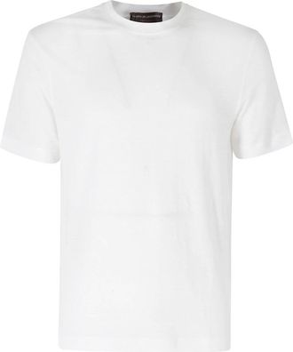 FILIPPO DE LAURENTIIS Homme, Tops, Blanc, Taille: XL Jerlin Linen T-Shirt