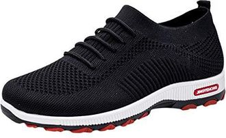 Generic Chaussures de course respirantes pour homme - Chaussures de marche l&eacute;g&egrave;res - Amortissantes - Semelle souple - Chaussures dext&eacute;rieur avec lacets - Chau