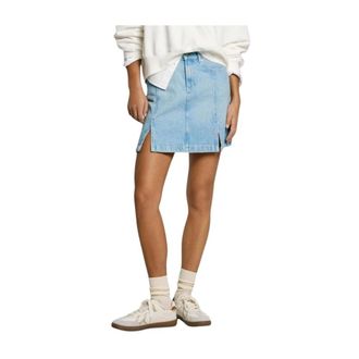 Pepe Jeans London Femme, Jupes, Bleu, Taille: 40 FR Mini Jupe en Jean