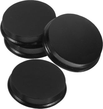 Cabilock 3st&uuml;cke Holzsockel F&uuml;r Miniaturfiguren Runde Schwarz Diy Handwerk Decor Kleine Puppe Steht Kreissockel Miniatur-puppensockel Sockel F&uuml;r Mini-puppen