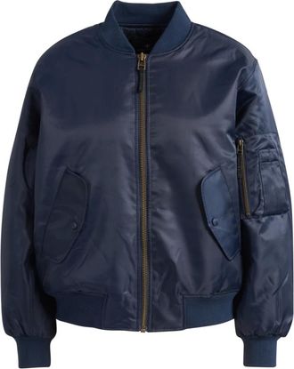 Anine Bing Femme, Vestes, Bleu, Taille: 38 FR Leon Bomber Jacket