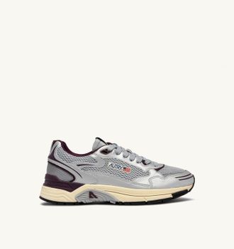 Autry BASKETS HYPERWAY EN CUIR SYNTHETIQUE ET MESH ARGENT HARBOR MIST ET FIG