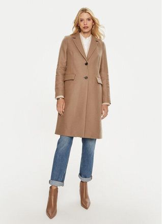 Tommy Hilfiger Wollmantel WW0WW42738 Braun Regular Fit