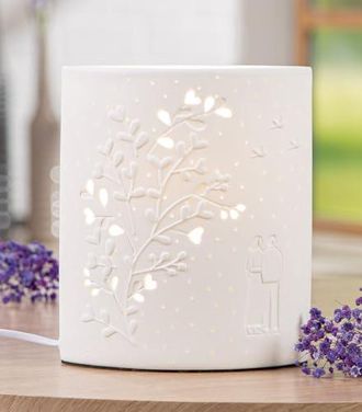 Gilde Tischlampe Tischleuchte Moments Höhe 20 cm