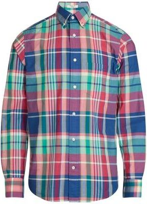GANT Chemise droite &agrave; carreaux en coton