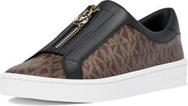 Michael Kors Femme Keaton Zip Slip on Loafers-Shoes, Marron, 38.5 EU