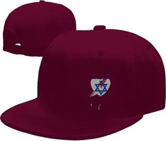 Generic Isra&euml;l Met Fin &Agrave; La Guerre Homme Femme Strapback Cap Protection Solaire Casquette Hip Hop R&eacute;glable Snapback Chapeau pour Camping Trucker P&ecirc;che