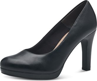 Tamaris Damen Klassische Pumps, Frauen Absatzschuhe,TOUCHit-Fußbett,Brautschuhe,festlich,elegant,edel,bequem,Absatzschuhe,Black MATT,40 EU