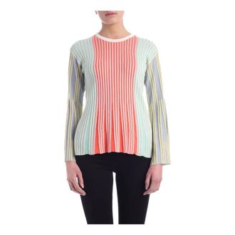 Kenzo Ausgestellter- mehrfarbiger Rundhals-Pullover - - Knitwear - Damen - Mehrfarbig - S