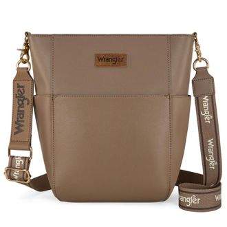 Montana West Wrangler Umh&auml;ngetasche f&uuml;r Damen, veganes Leder, mit Gitarrengurt, mittelgro&szlig;, Seestern Khaki