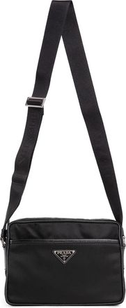 Prada Nylon And Saffiano Leather Shoulder Bag