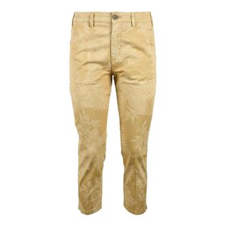 40weft 40Weft, Femme, Pantalons, Beige, Taille: 38 FR Pantalon en Coton et &Eacute;lasthanne