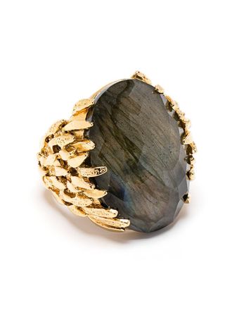 Wouters & Hendrix Ring mit Labradorit - Gold