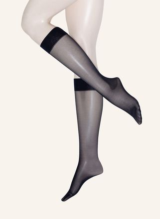 Wolford Fein-Kniestr&uuml;mpfe Satin Touch blau