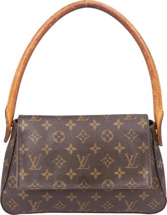 Louis Vuitton Crossbody Bags - Louis Vuitton Canvas Monogram Looping PM Handbag - Gr. unisize - in Braun - f&uuml;r Damen