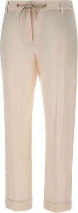Eleventy Femme, Pantalons, Blanc, Taille: 40 FR Pantalon de jogging en laine stretch