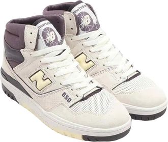 New Balance Turnschuhe 650 aus Leder, wei&szlig;-braun (9.5)