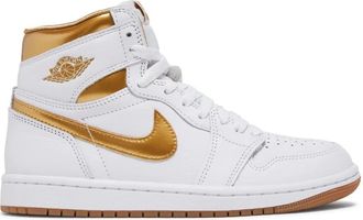 Nike Jordan 1 Retro High OG Metallic Gold - Homme - Sport - Blanc - Taille: 44 1/2 EU