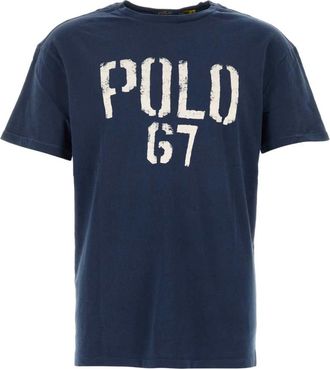 Polo Ralph Lauren Homme, Tops, Bleu, Taille: XL Cotton T-Shirt