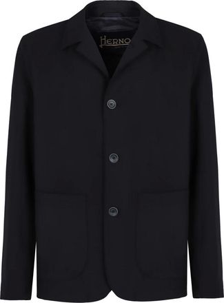Herno Homme, Vestes, Bleu, Taille: M Veste en laine m&eacute;lang&eacute;e