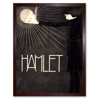Wee Blue Coo Theatre Stage Play Hamlet Shakespeare Netherlands Art Print Framed Poster Wall Decor Kunstdruck Poster Wand-Dekor-12X16 Zoll