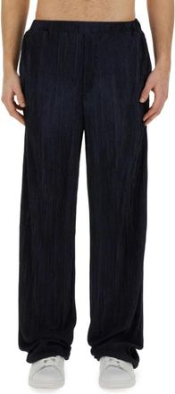 Family Fir$t Milano Family First, Homme, Pantalons, Bleu, Taille: L Pantalon Large Pliss&eacute;