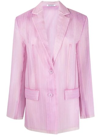 Krizia blazer à simple boutonnage - Rose