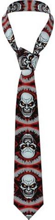 Generic Cravate DAffaires Fant&ocirc;mes Mal&eacute;fiques Rouges Et Noirs Classique Necktie Fine Cravate Pour Travail Mariage F&ecirc;te