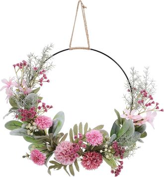 Soimiss K&uuml;Nstlicher T&uuml;Rkranz H&auml;Ngender Hochzeitskranz mit Realistischen Blumen f&uuml;r Wohnzimmer Haust&uuml;R Garten Dekoration Fr&uuml;Hling Herbst