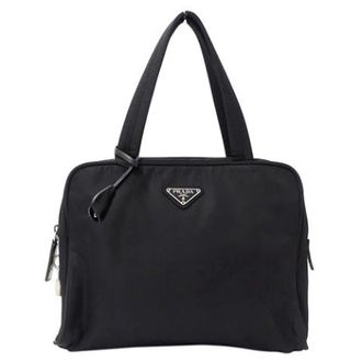 Prada Sac &agrave; main vintage en nylon Pre-owned - Femme - Pre-owned - Noir - Taille: ONE Size