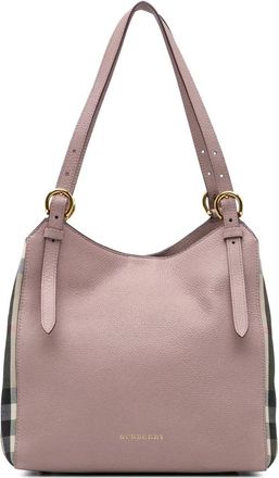 Burberry Shopper - 2000-2017 House Check Canvas and Leather Canterbur - Gr. unisize - in Gold - für Damen