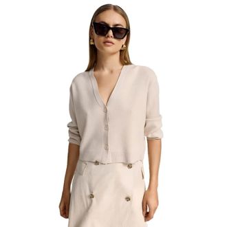 Cat Noir Strickweste Strickcardigan - - Knitwear - Damen - Beige - M