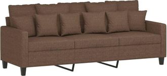 vidaXL 3-Sitzer-Sofa Braun 180 cm Stoff vidaXL