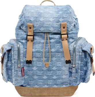 Dsquared2 Homme, Sacs, Bleu, Taille: ONE Size Backpack Denim D2