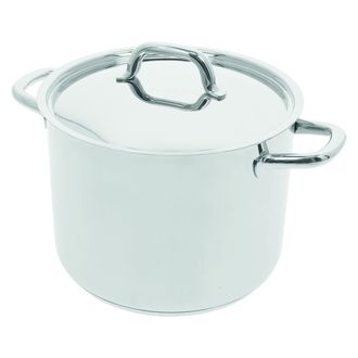 Demeyere Demeyere Classico 3 Suppentopf fuer Induktion und anderen Herdarten, Topf mit Deckel aus pflegeleichtem Edelstahl mit 3-lagigem boden mit Alumiumkern,