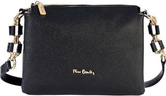 Pierre Cardin Sac en Cuir Véritable pour Femme - Moyen Shopper Fabriqué en Italie - Élégant, Polyvalent, Multifonctionnel à Bandoulière