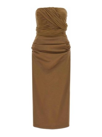 Magda Butrym Knielanges Kleid - Braun