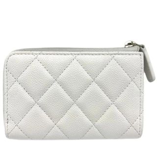 Chanel Porte-monnaie Matelass&eacute; doccasion - Femme - Pre-owned - Blanc - Taille: ONE Size