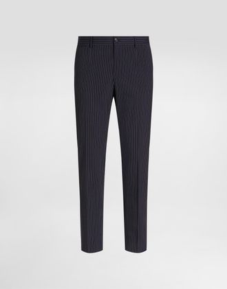 Dolce & Gabbana Hose Aus Wolle In Nadelstreifen-optik - Mann Hosen Und Shorts n/d 52