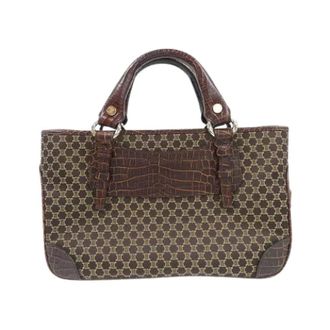 Celine Pre-owned Sac Boogie en toile et cuir - Femme - Pre-owned - Brun - Taille: ONE Size
