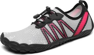 Mishansha Chaussure Aquatique Homme Femme Chaussures deau Respirant Antidérapant Chausson de Plage pour Mer Piscine Riviere Natation Canyoning Voile, Gris Argen